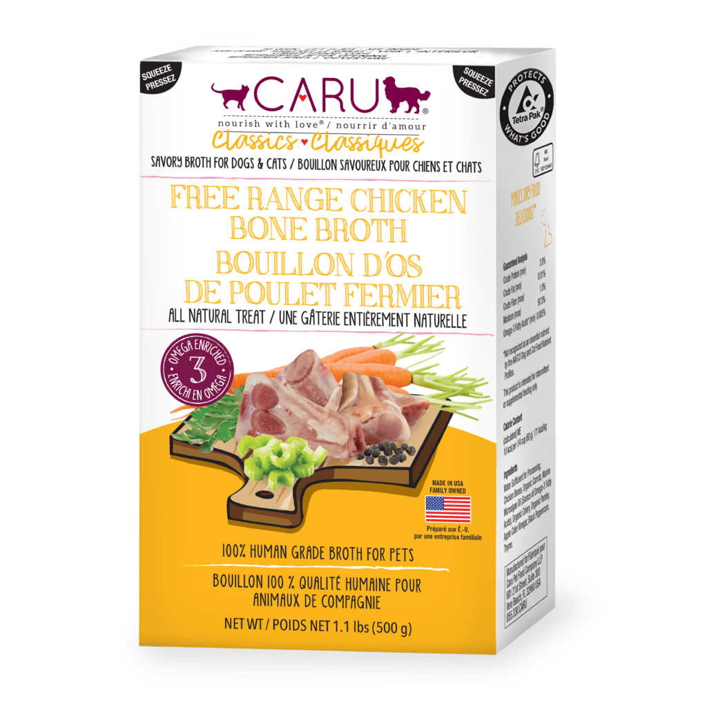 Caru Classics Free Range Chicken Bone Broth for Dogs & Cats - Caru Pet Food