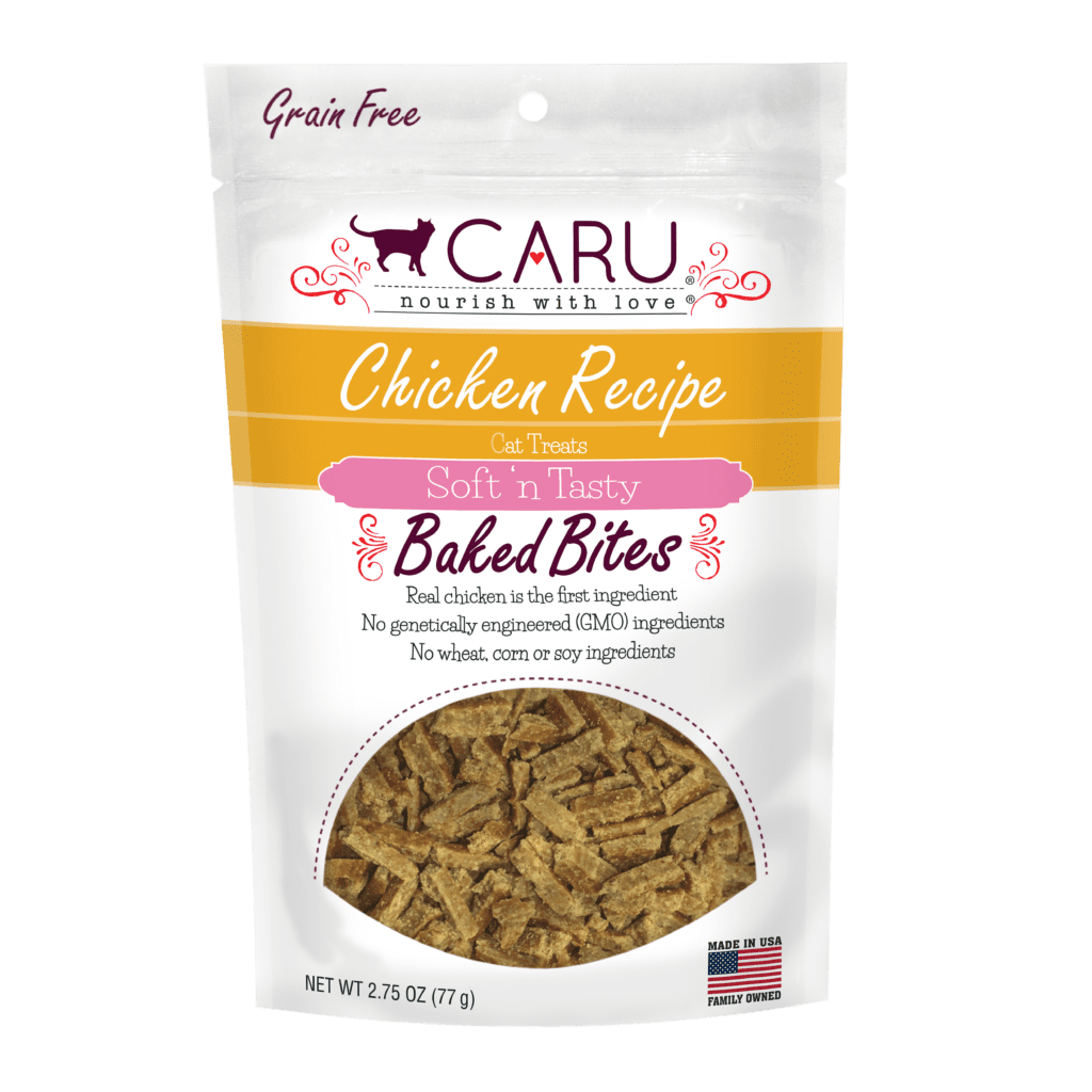 Caru Soft ‘n Tasty Baked Chicken Recipe Bites for Cats - Caru Pet Food