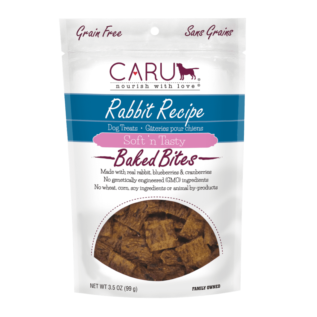 Caru Soft ‘n Tasty Baked Rabbit Recipe Bites for Dogs - Caru Pet Food