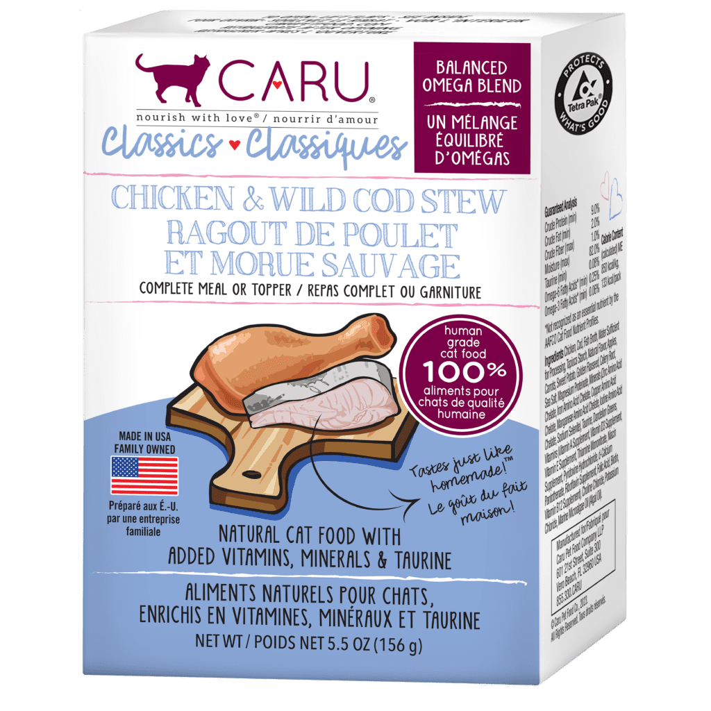 Caru Classics Chicken & Wild Cod Stew for Cats - Caru Pet Food